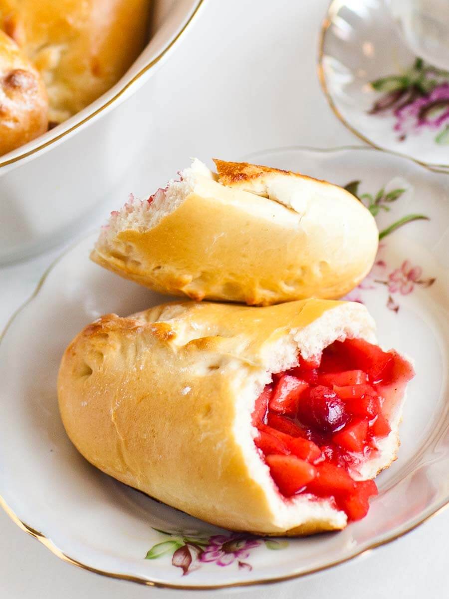 Cranberry Apple Piroshki Recipe (video) - Tatyanas Everyday Food